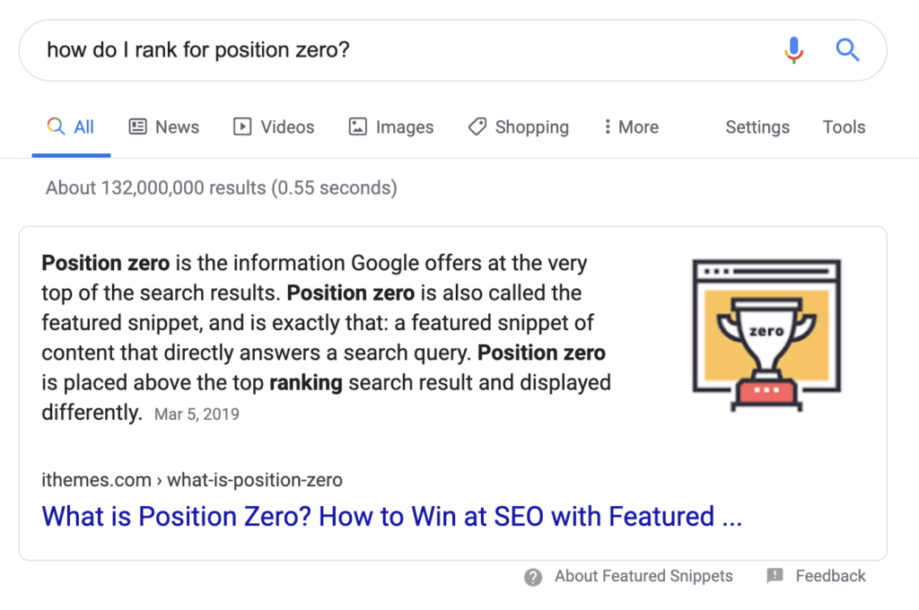 جایگاه صفر گوگل یا Position zero چیست؟ - وبلاگ تسمینو